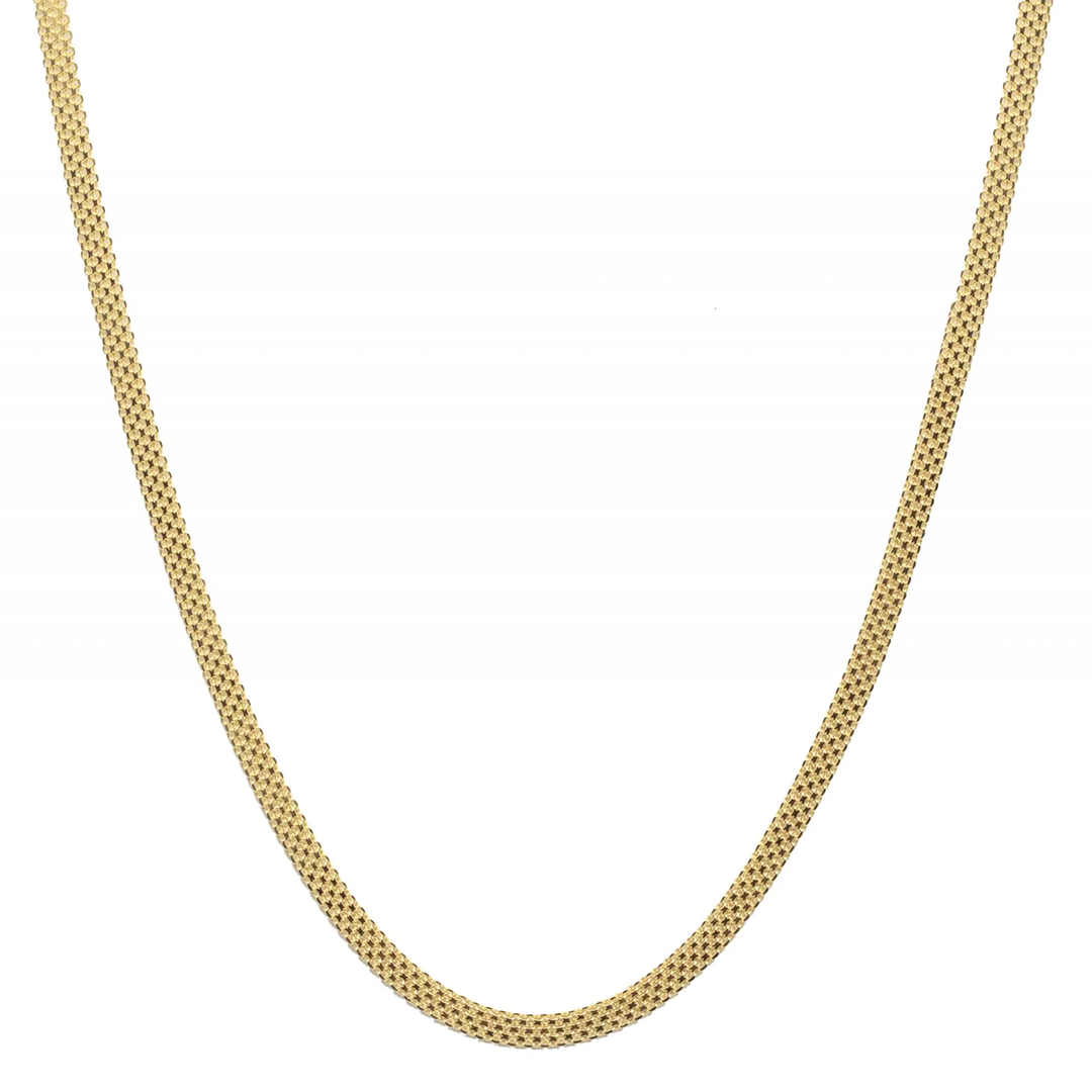 Mesh Chain in Gold Vermeil – Stoned Jewelry