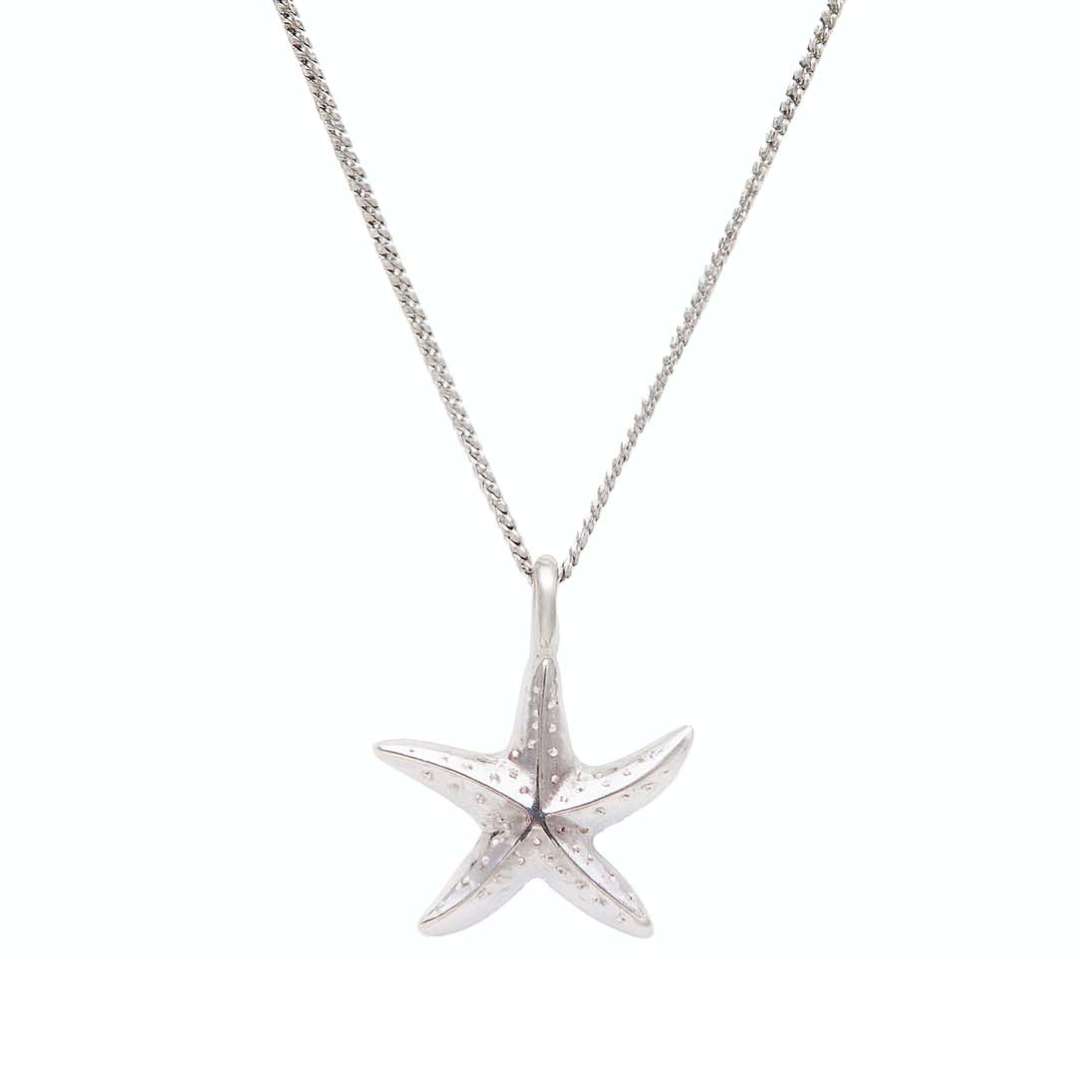 Starfish Necklace - Sterling Silver – Stoned Jewelry